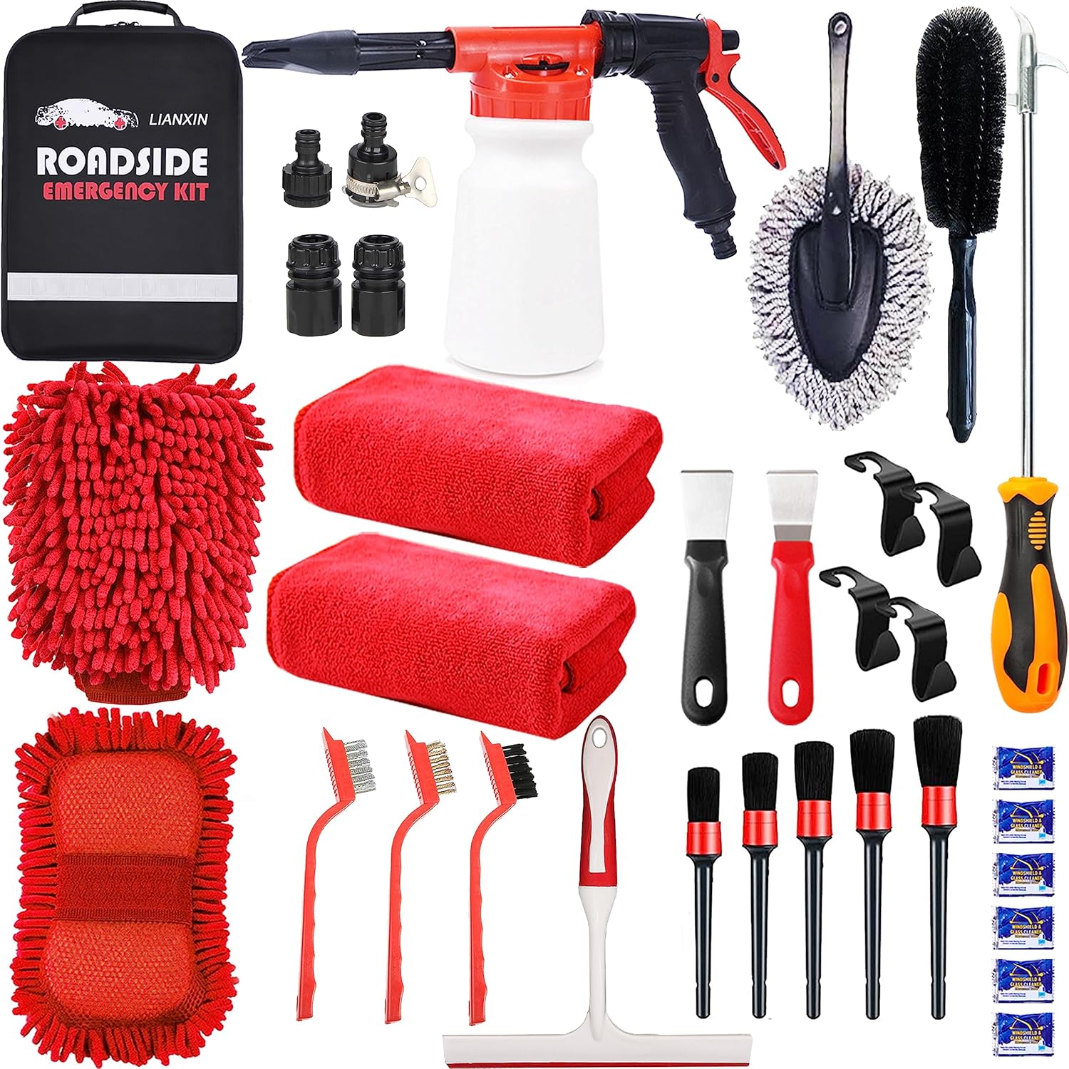 Amazon.com: LIANXIN Car Wash Kit Car Wash Cleaning Kit with Car Wash ...