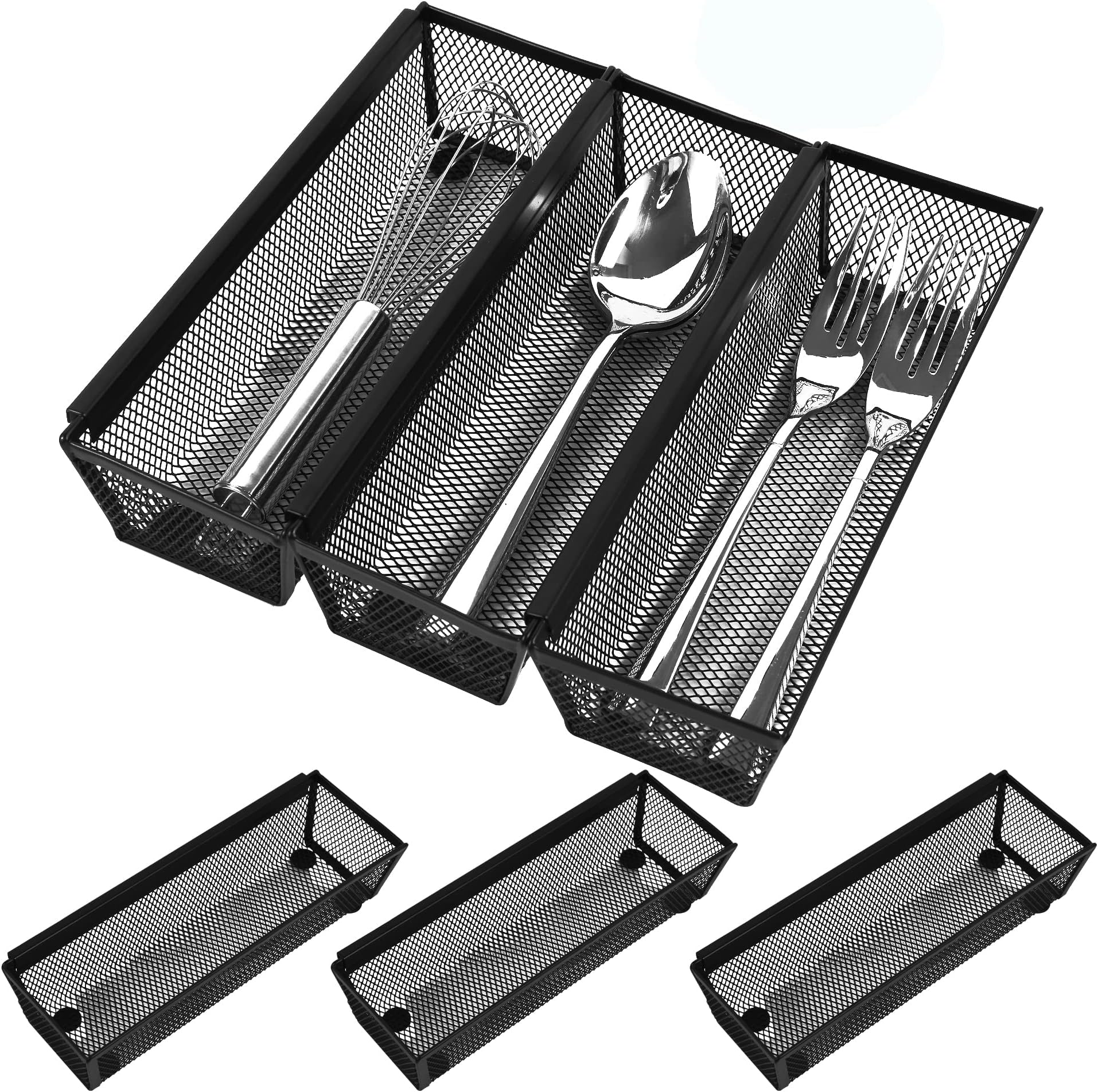 Amazon.com - Smart Design Drawer Organizer - Steel Metal Mesh - Set of ...
