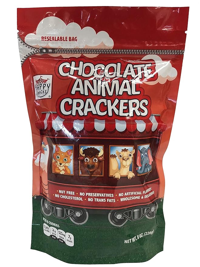 Amazon.com: Happy Snacks Animal Crackers - Non GMO, Plant Based ...