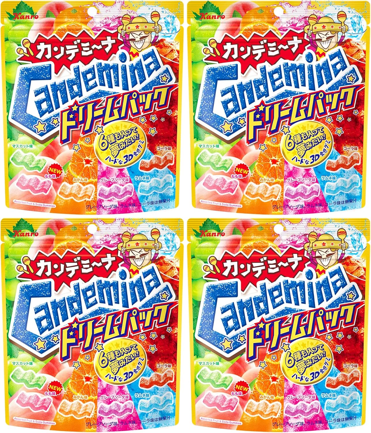Amazon | カンロ カンデミーナグミドリームパック 152g×4個 | カンロ | グミ 通販