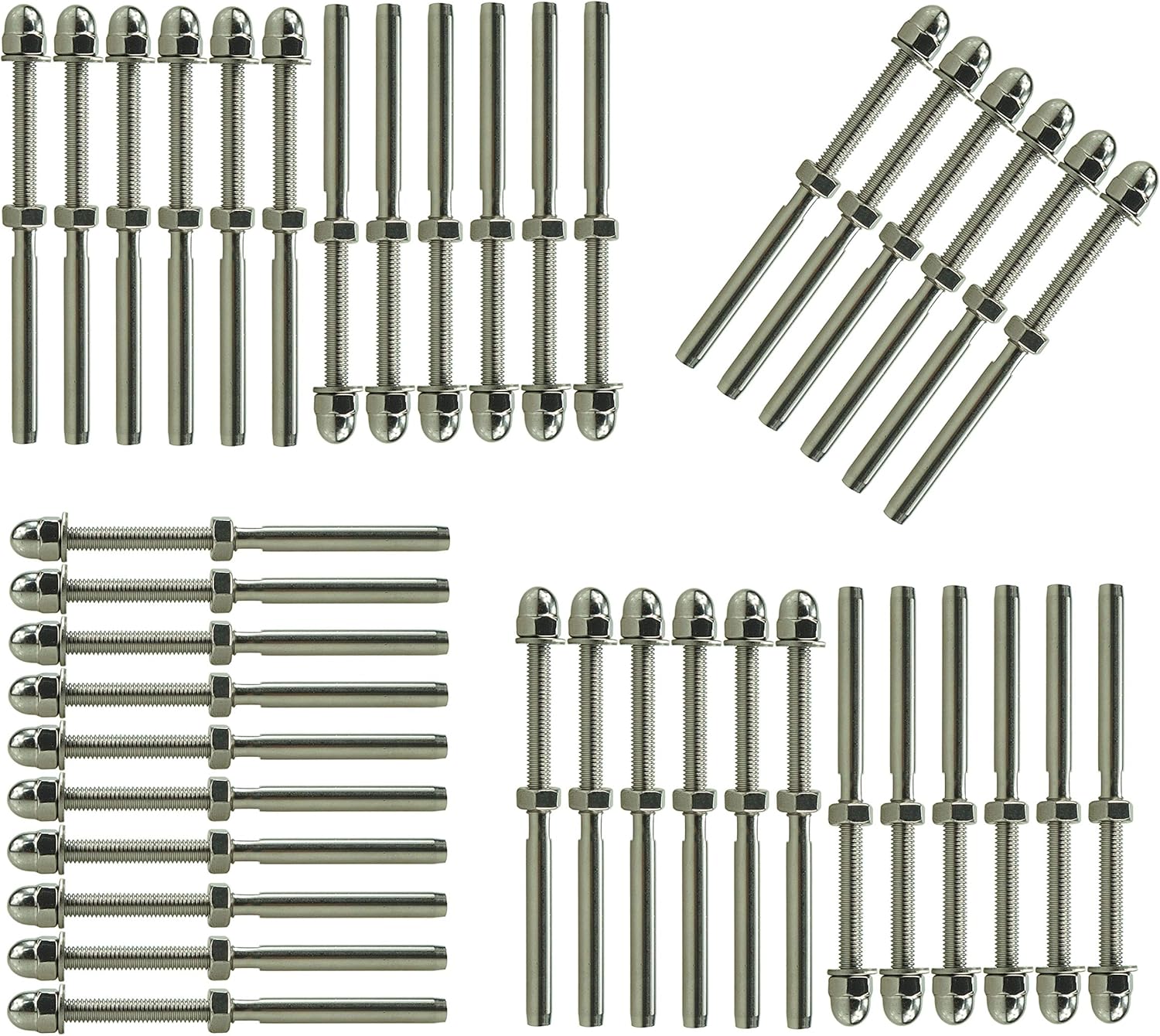 Bestbode Threaded Stud End Fitting Terminal for 1/8" Wire Rope Cable ...