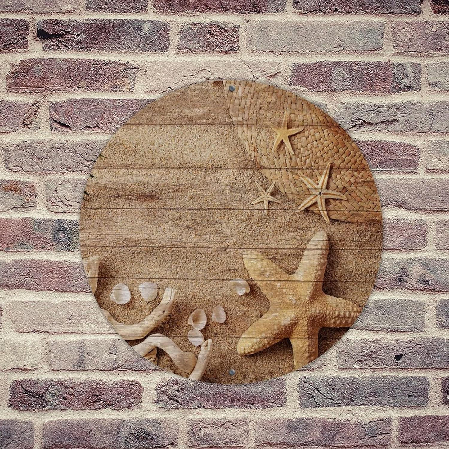 Amazon.com: Funny Novelty Metal Tin Sign Beach Ocean Theme Starfish ...