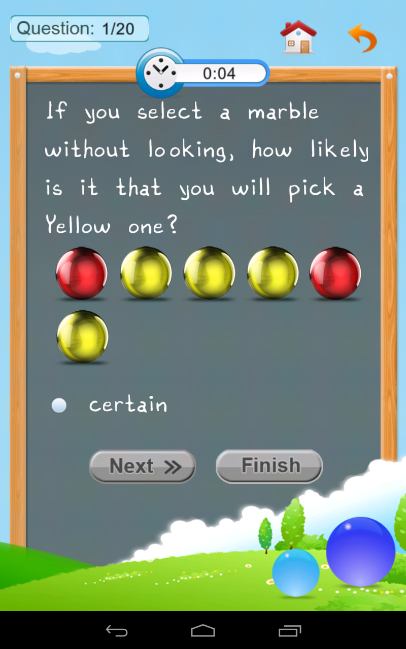 Probability & statistics for grade 1 - App on Amazon Appstore