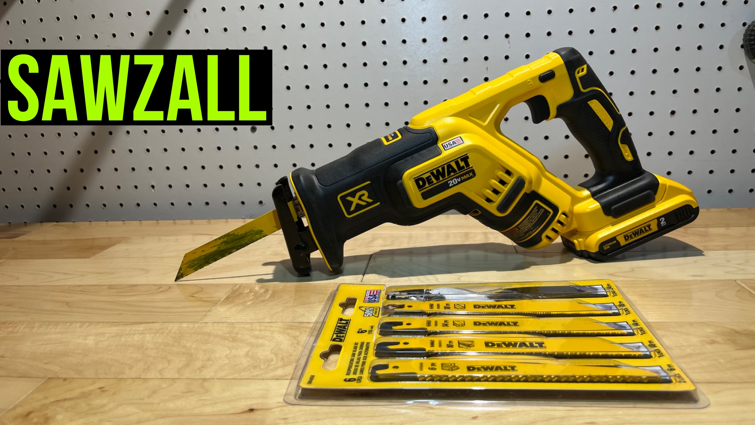 Watch DeWALT Reciprocating Saw with Blades Cuts Metal Like Butter on ...