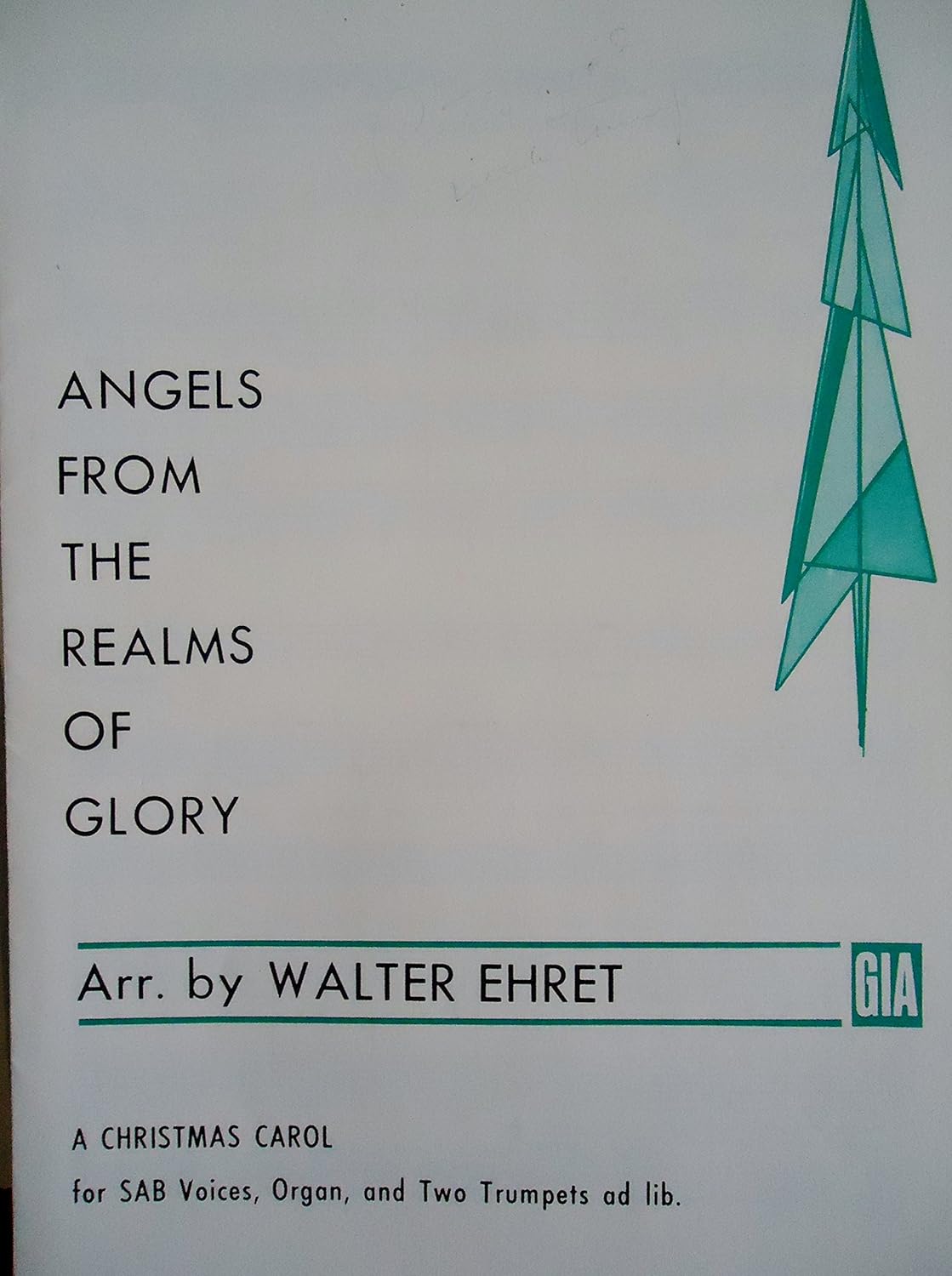 Amazon.com: Angels From the Realms of Glory (SAB Voices, Organ , and ...