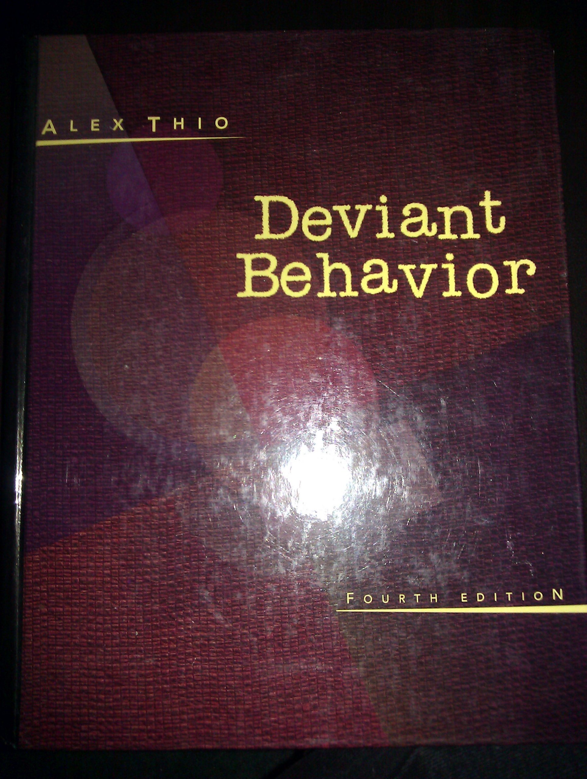 Amazon.com: Deviant Behavior: 9780065018486: Thio, Alex: Books