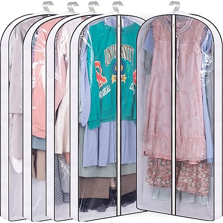 Amazon.com: MISSLO Hanging Garment Bags for Closet Storage, Moving Bags ...