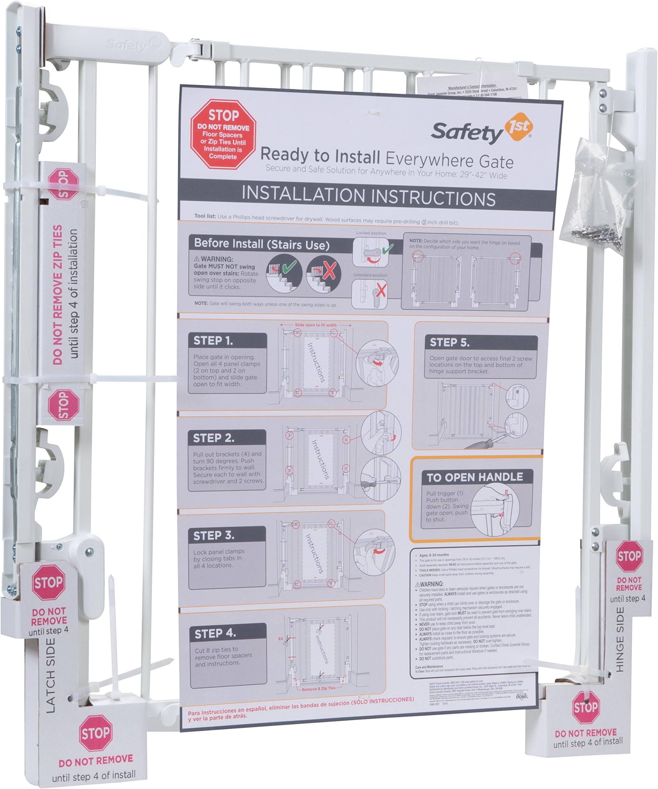 Amazon.com: Safety 1st Lift, Lock and Swing Gate : Baby