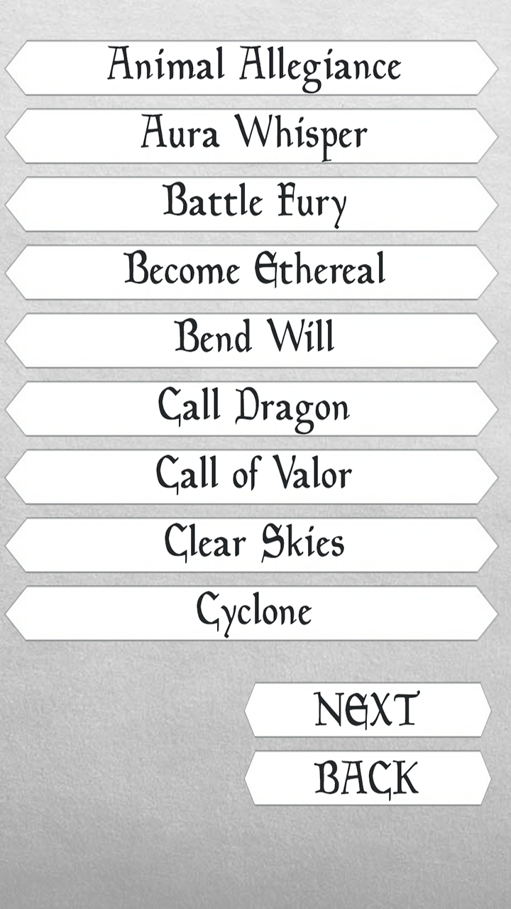 Skyrim Dragon Shouts
