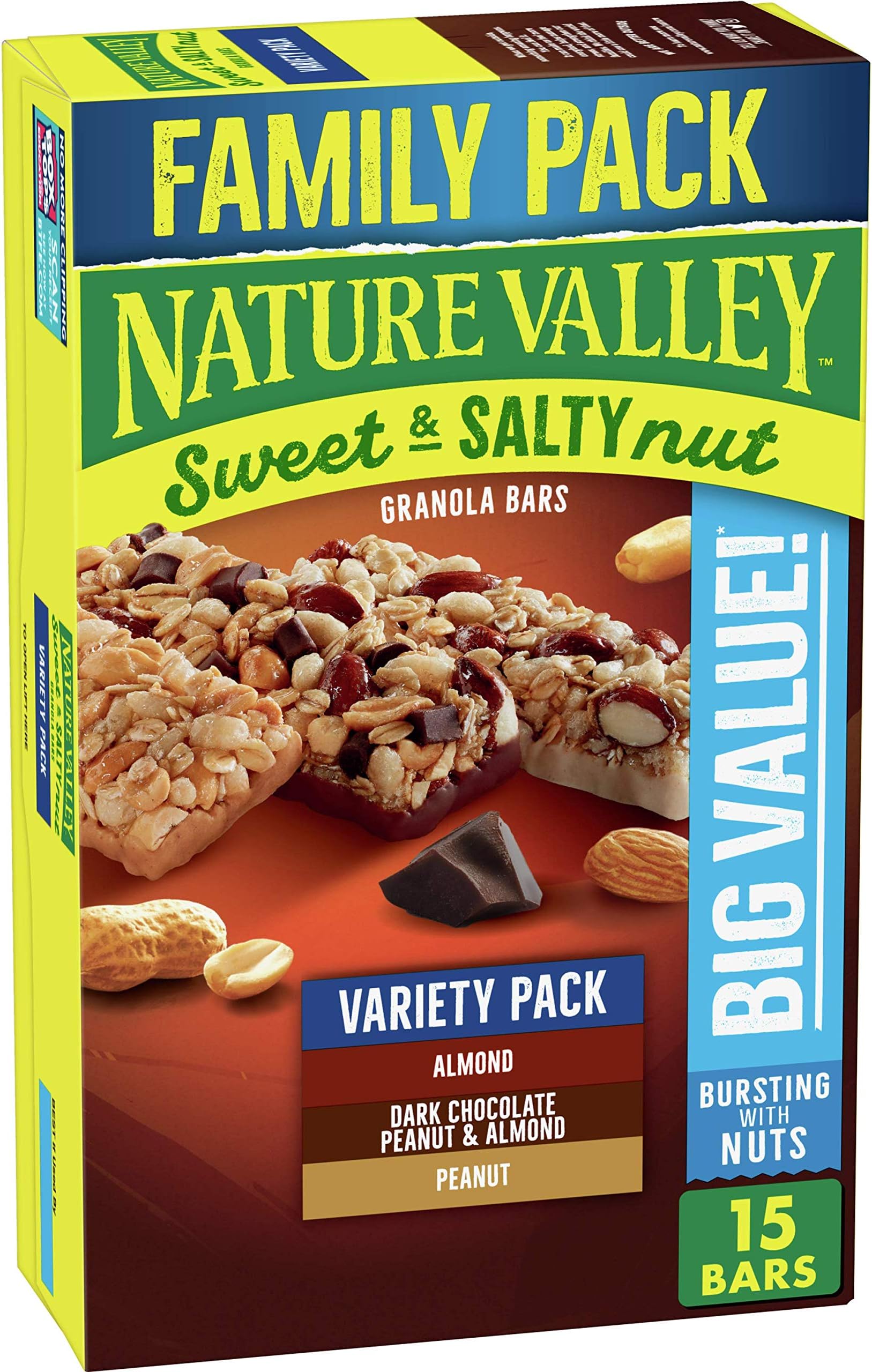 Amazon.com: Nature Valley, Crunchy Granola Bars, Apple Crisp, 12-Count ...