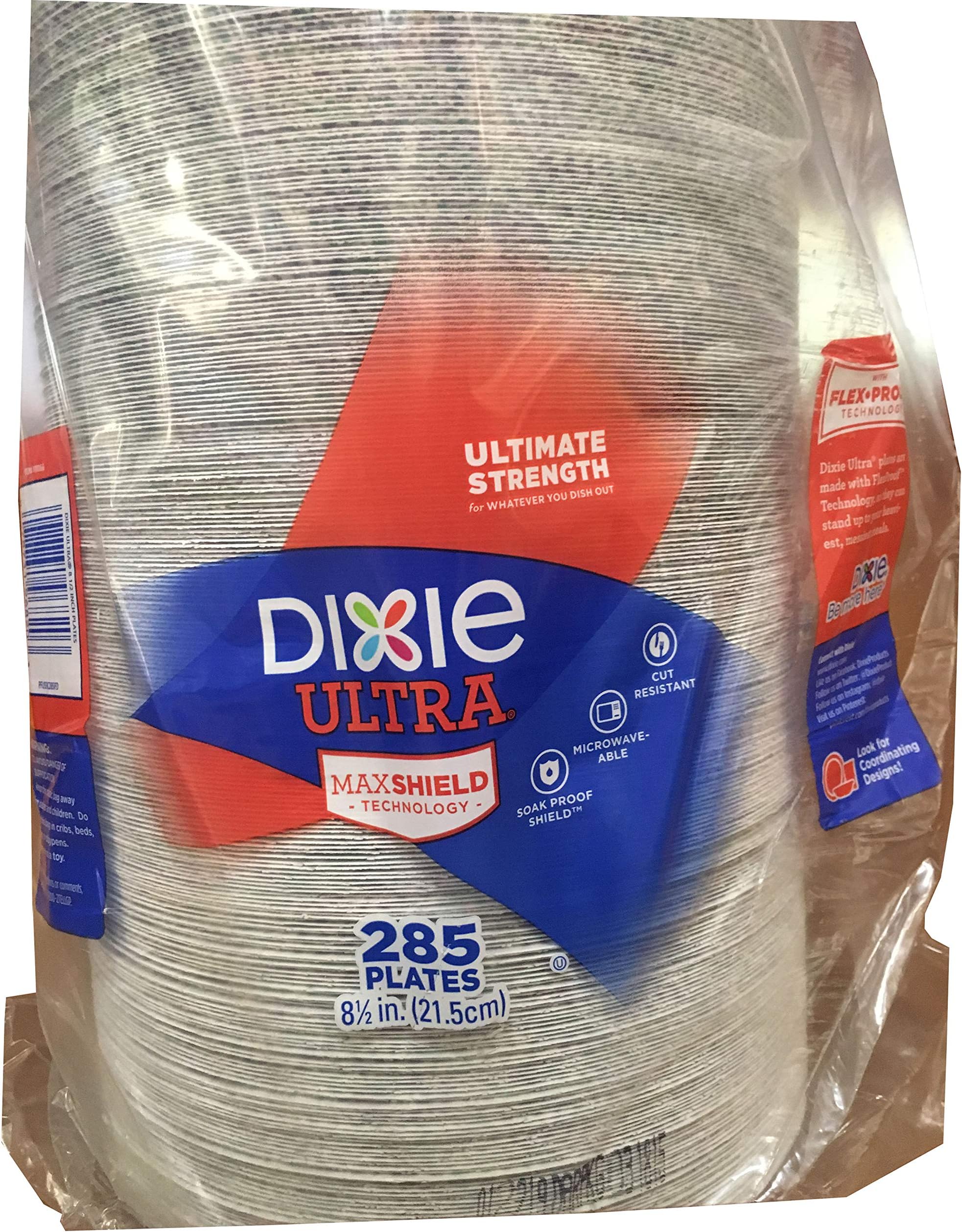 Amazon.com : Dixie Dixie Ultra Maxshield 8 1/2" Paper Plate (285Count ...