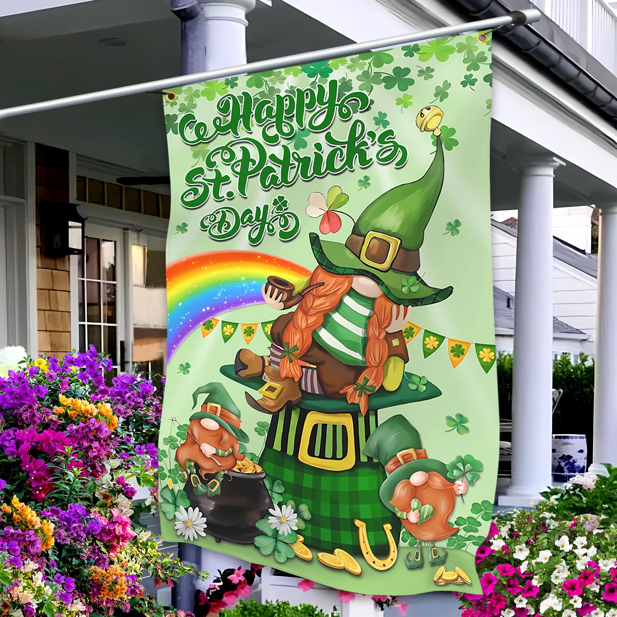 Amazon.com : St Patrick's Day Flags for Outside 3x5 Ft Double Sided ...