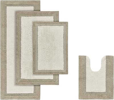 Amazon.com: Madison Park Amherst Bathroom Rugs Room Décor 100% Cotton ...