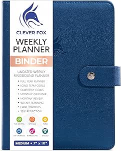 Clever Fox Weekly Planner Binder – Goal Setting Planner for Time ...