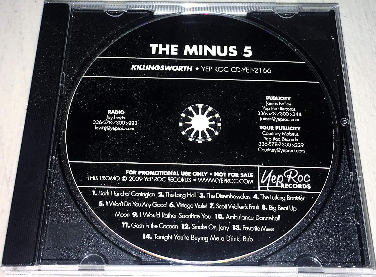 Amazon.com: The Minus 5-"Killingsworth" 2009 PROMO CD YEP ROCK: CDs & Vinyl