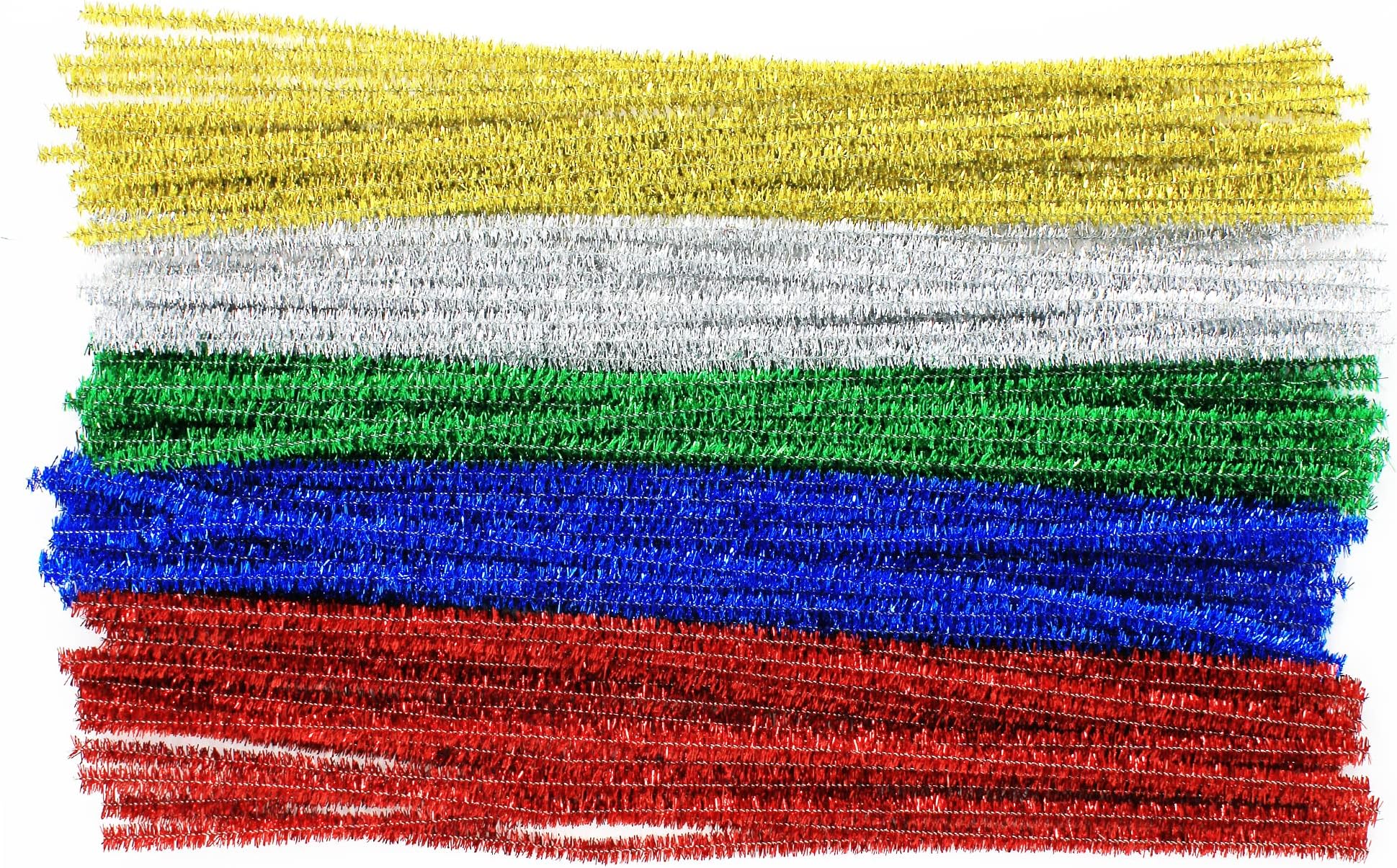Bright Ideas 100 Long Assorted 300mm x 6mm, Multi Colour Pipe Cleaners ...
