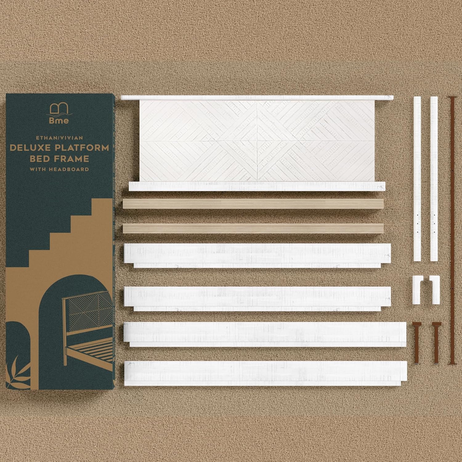 Bme Ethan Solid Wood King Bed Frame Instruction Manual