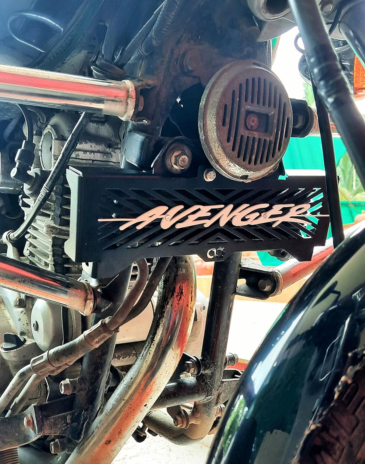 Auto Infinity Oil Cooler Guard Compatible With Bajaj Avenger 220 Cruise ...