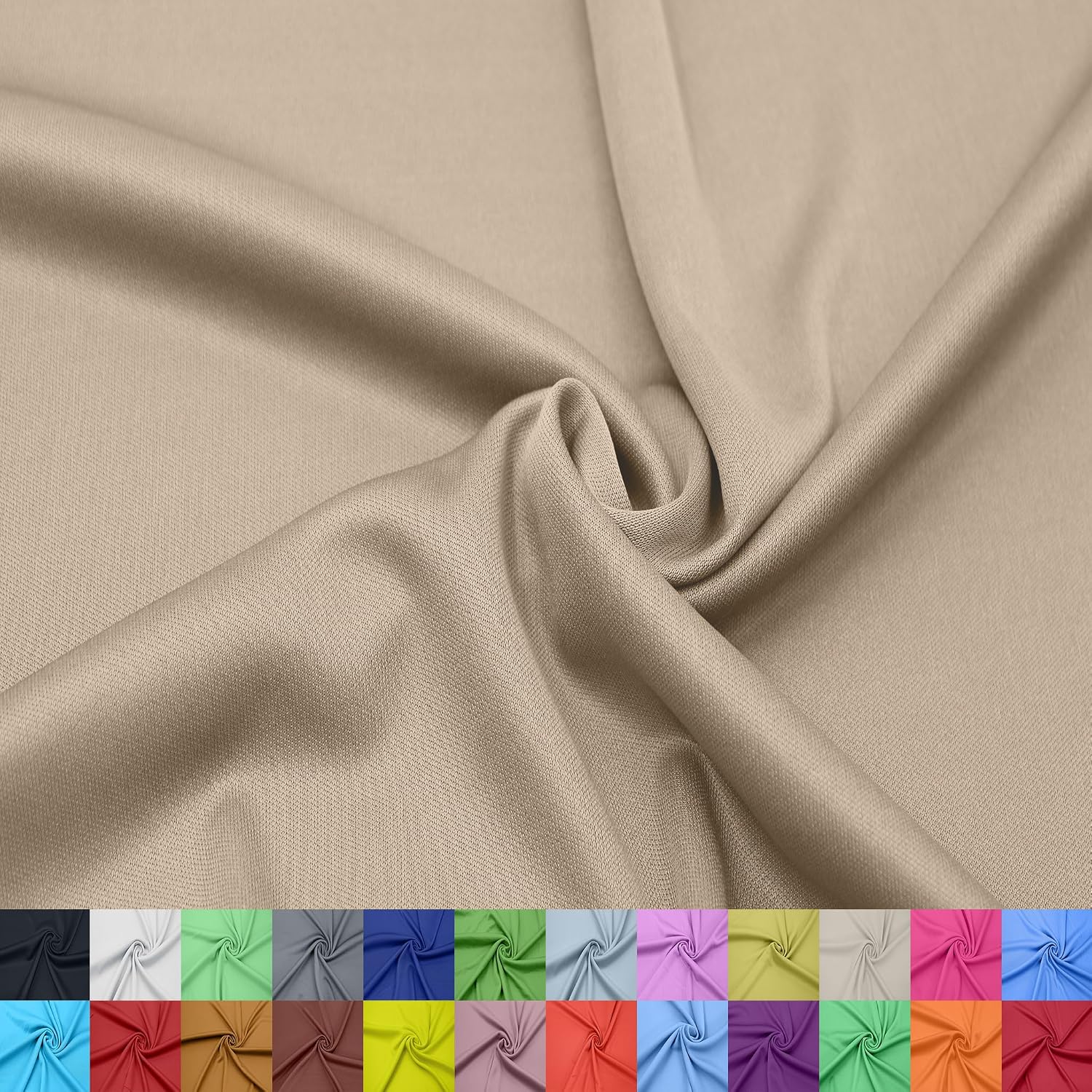 Amazon.com: 100% Polyester Interlock Knit Fabric – 60” Wide ...