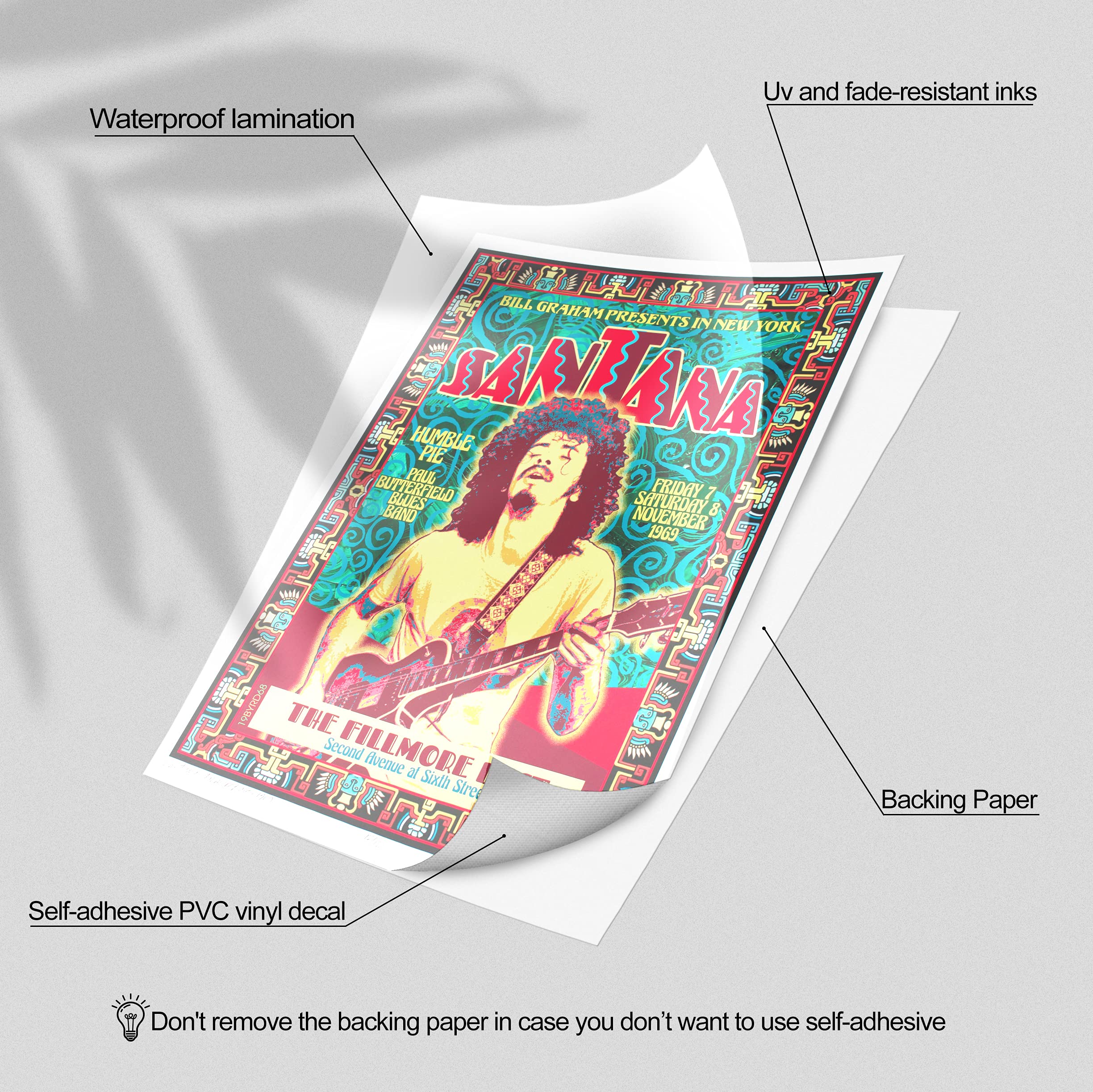 HK Studio Vintage Band Posters for Wall Collage Kit, Dorm - Easy Peel ...