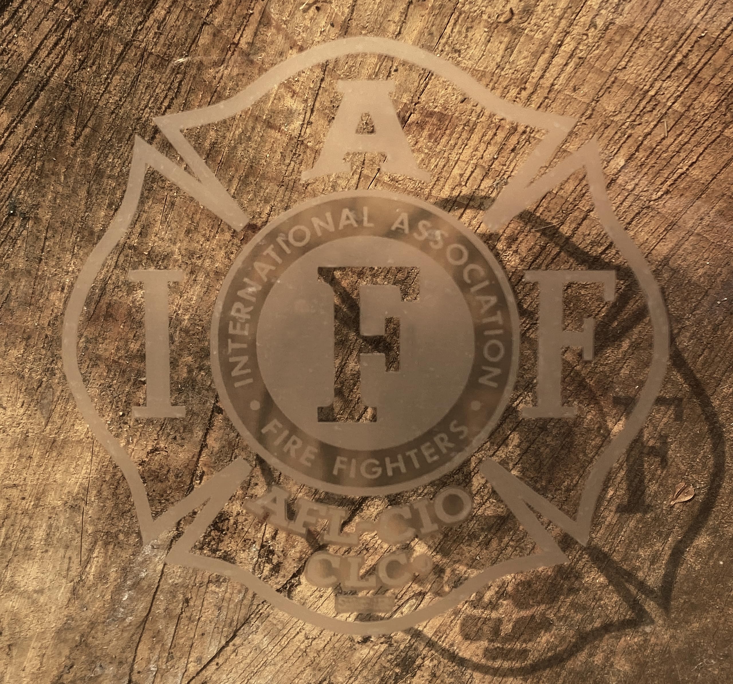 Amazon.com - 4" IAFF Original Etched Glass IAFF Decal - Firefighter ...