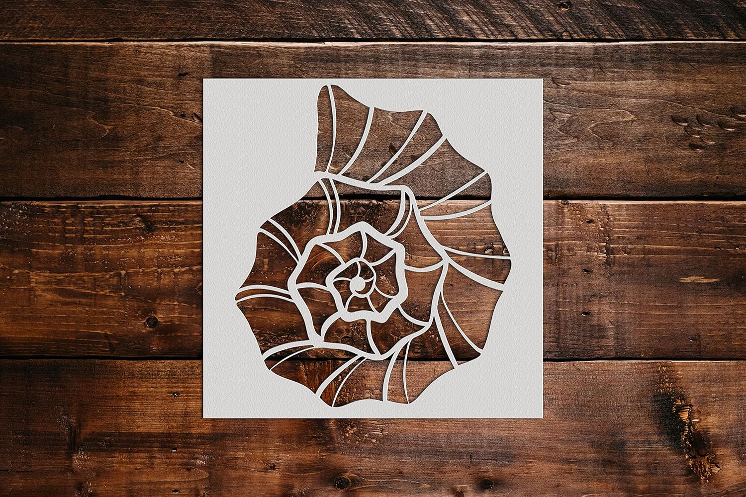 Amazon.com : Seashell Stencil DIY Reusable Craft Stencil and Painting ...