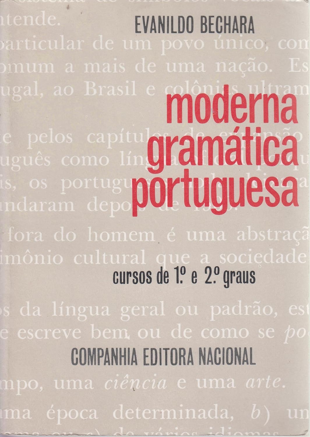 Moderna Gramatica Portuguesa: Evanildo Bechara: Amazon.com: Books