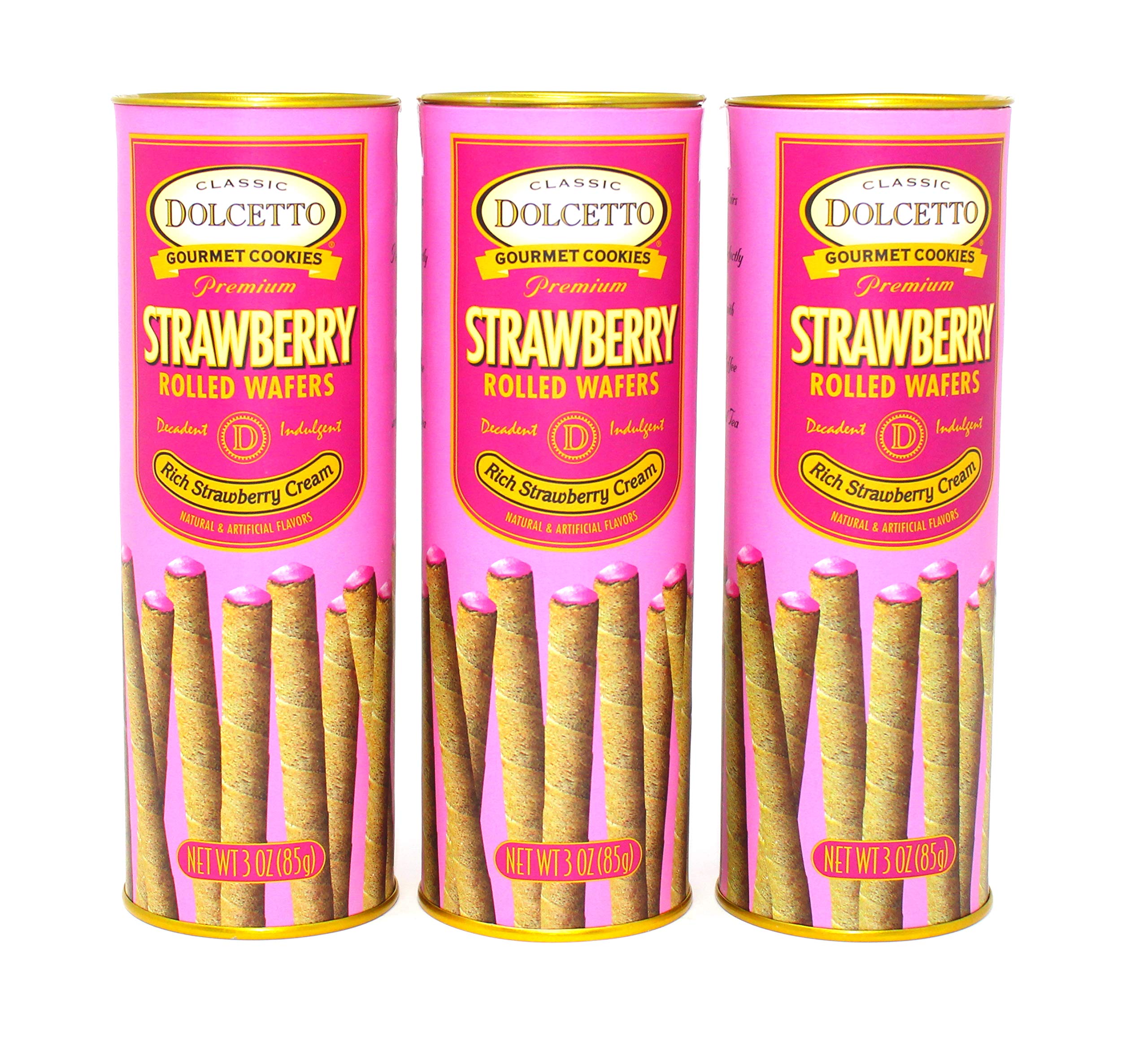 Buy Dolcetto Premium Gourmet Pink Strawberry Cream Filled Wafers | Pack ...