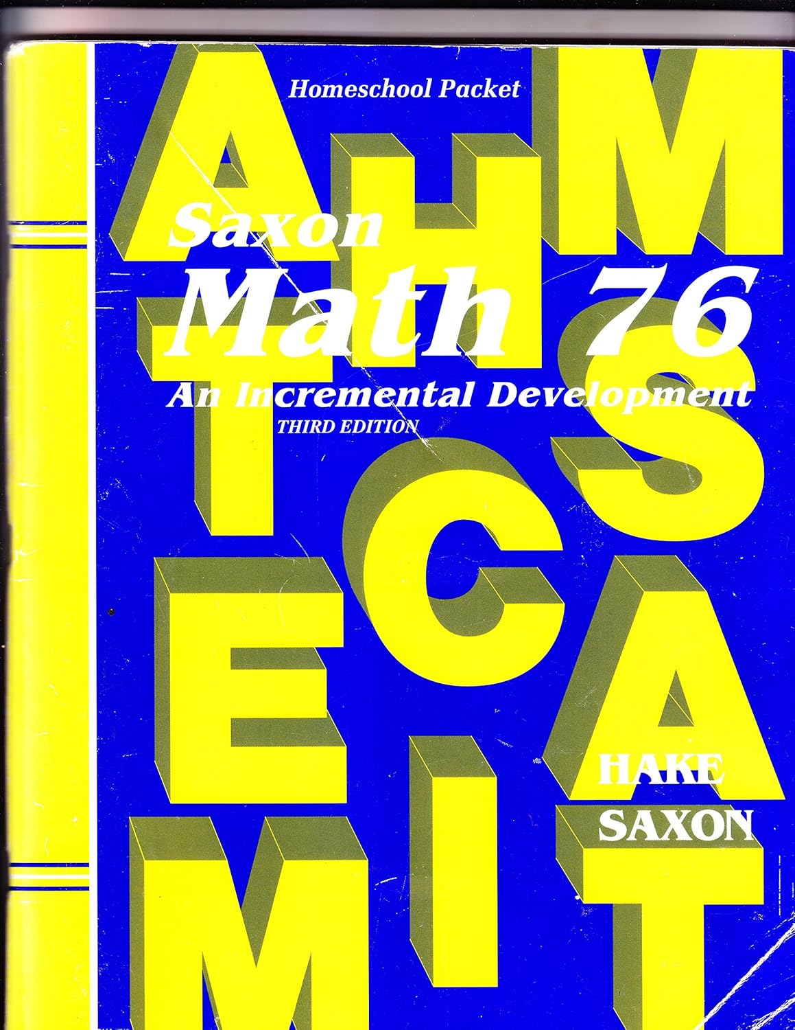 Amazon.com: Saxon Math 76: An Incremental Development: Homeschool ...