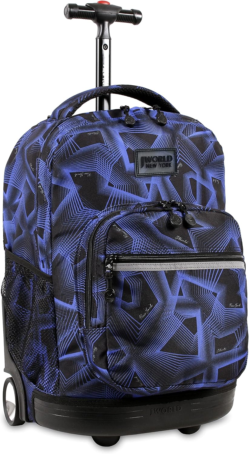 Amazon.com | J World New York Sunrise Rolling Backpack. Roller Bag with ...