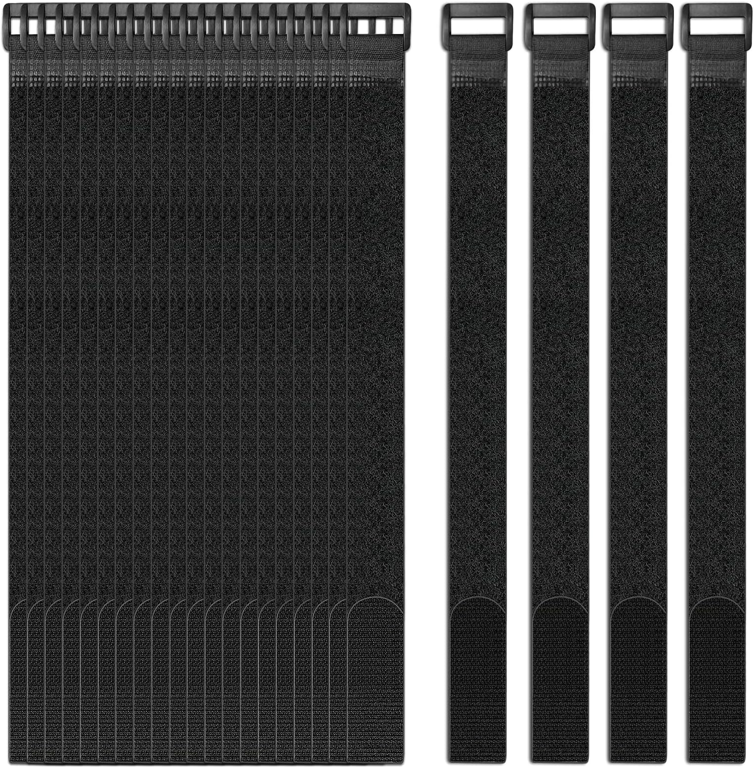 Amazon.com: FOMMEN Hook And Loop Straps 10 Pack 50 inch Straps，Reusable ...