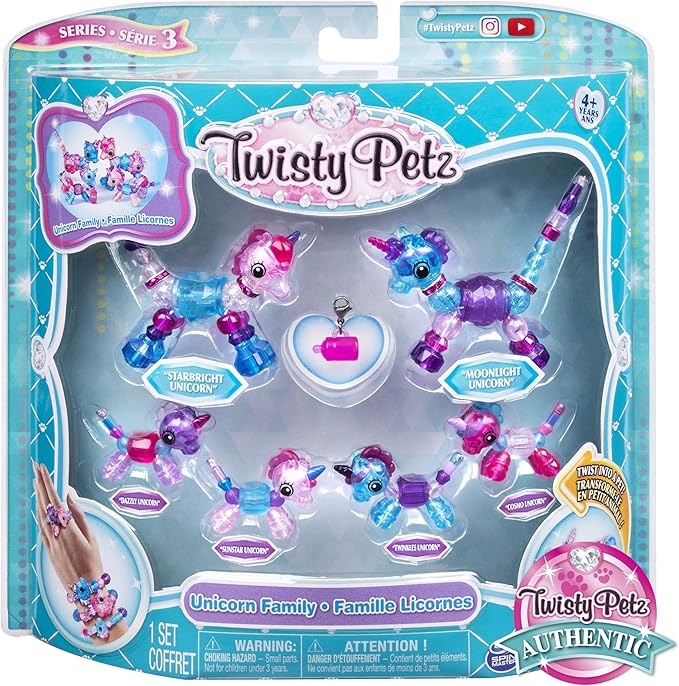 Amazon.com: Twisty Petz, Series 3, Unicorn Family Pack Collectible ...
