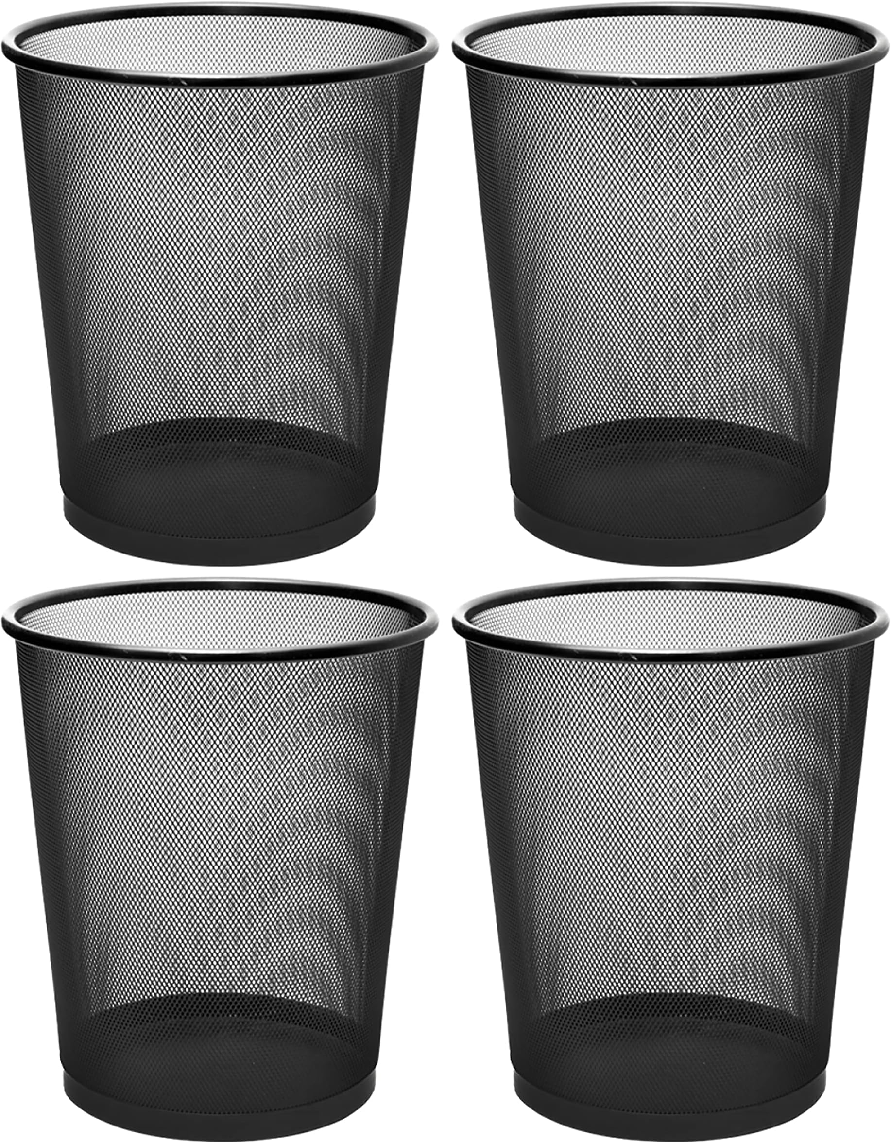 VeleSolv Mesh Metal Dustbins, Pack of 4 (13L) Metal Mesh Multipurpose ...