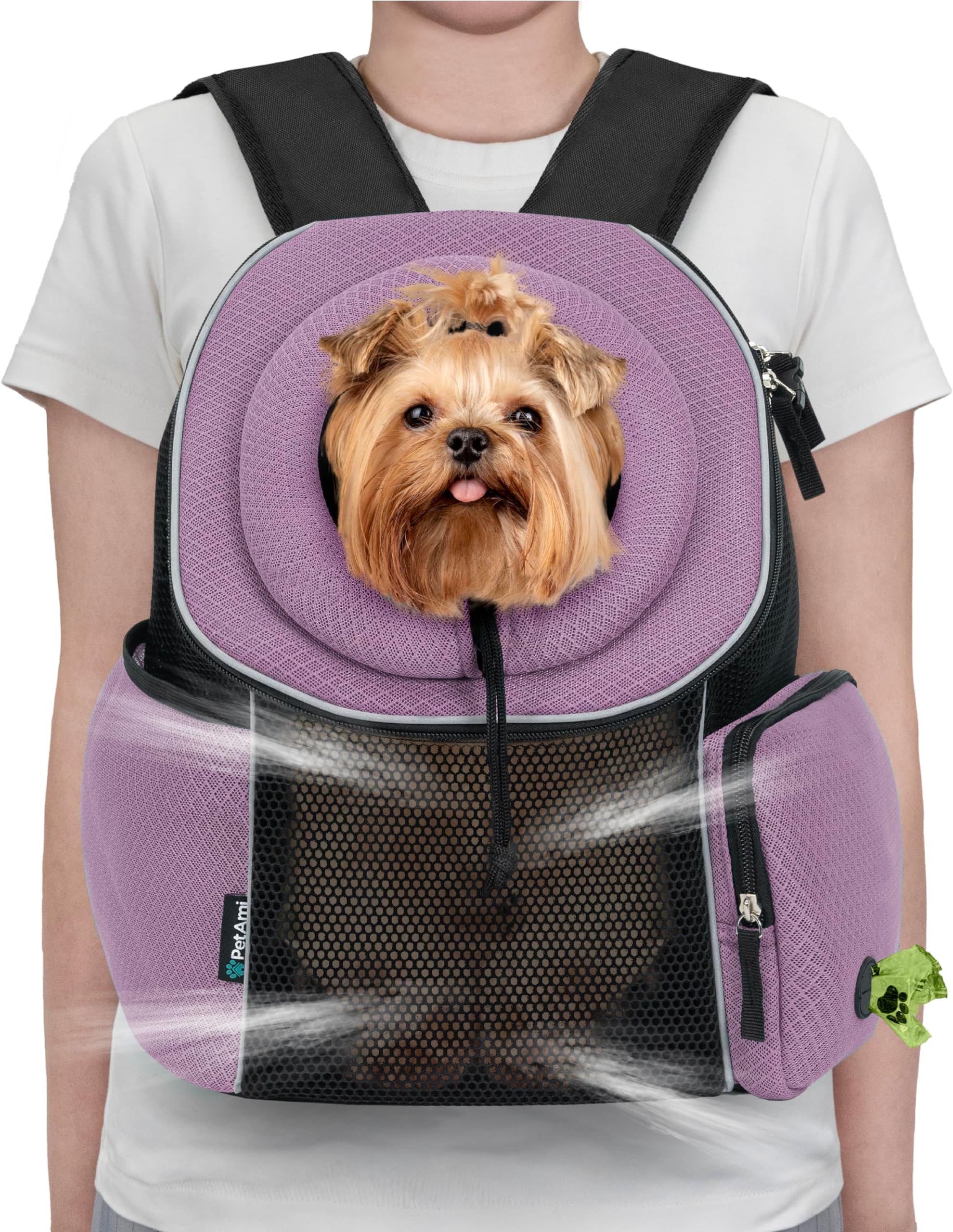 Amazon.com : PetAmi Dog Front Carrier Backpack, Extra Ventilated ...