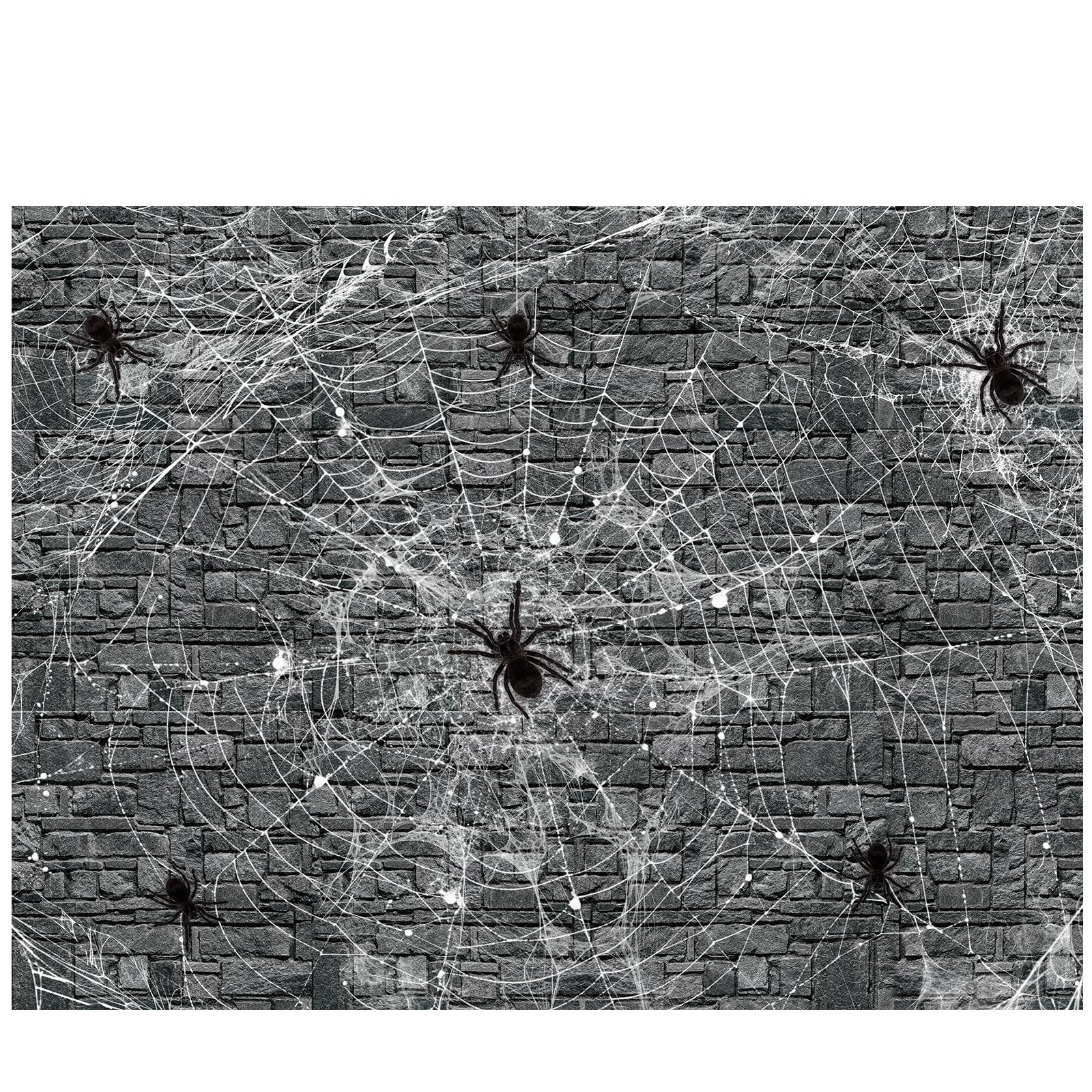 Amazon.com : Peryiter 8 x 6 ft Backdrop for Photography Horror Spider ...