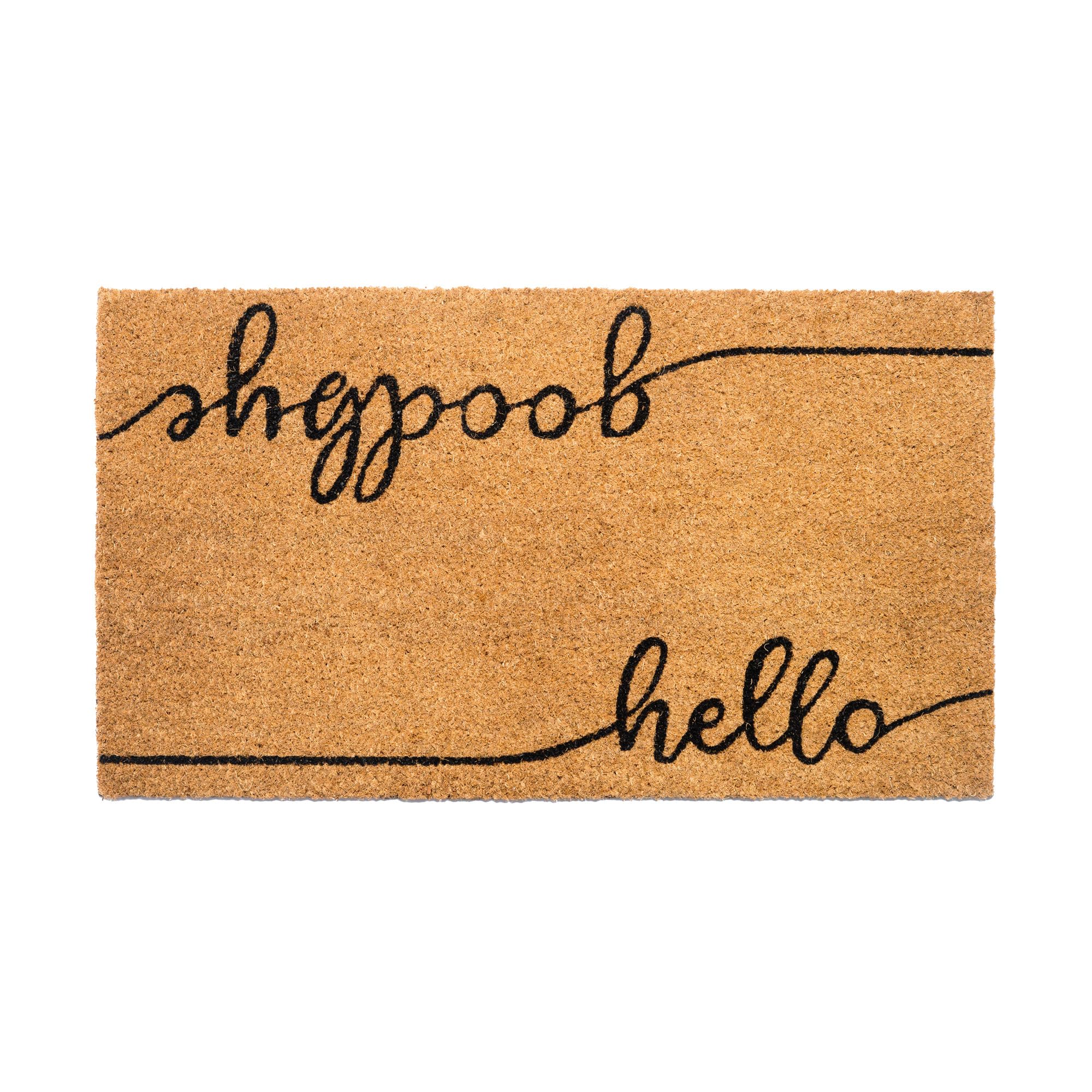 Amazon.com: Eco Living Welcome Doormats, Natural Coco Coir Mats with ...