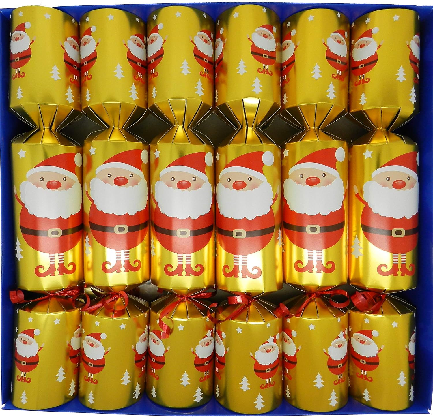 Crackers Ltd Set of 6 Fill Your Own Festive Santa Christmas Crackers ...