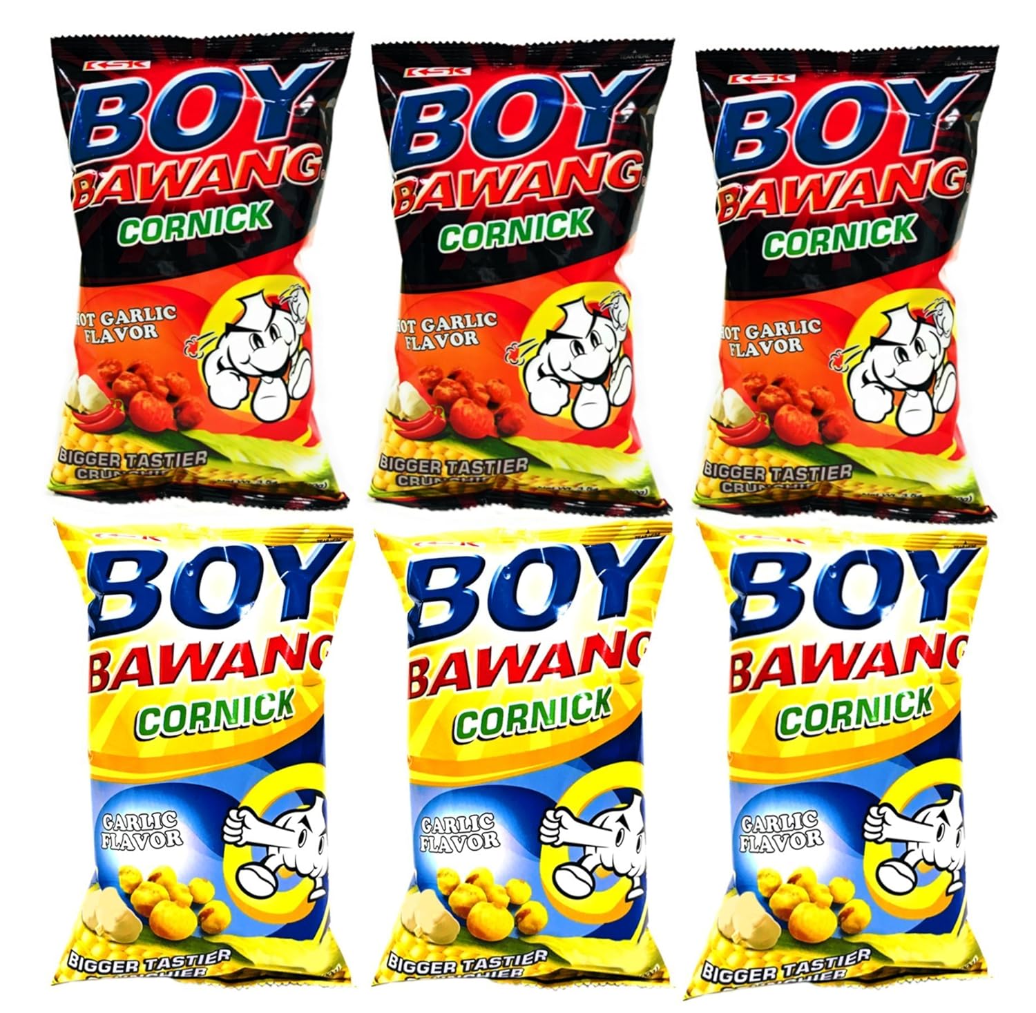 Amazon.com: Boy Bawang Cornick Garlic and Boy Bawang Cornick Hot Garlic ...