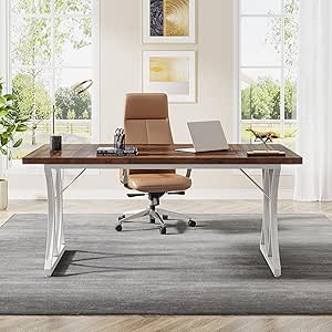 Amazon.com: Tribesigns Modern Computer Desk, 63 x 31.5 inch Large ...