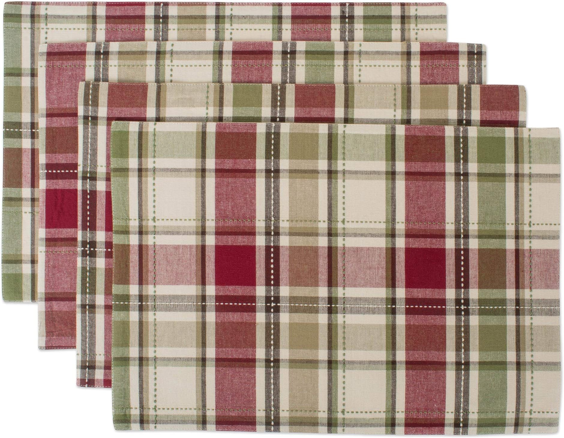 Amazon.com: Park Designs Red Sturbridge Placemat Set of 4 : Home & Kitchen