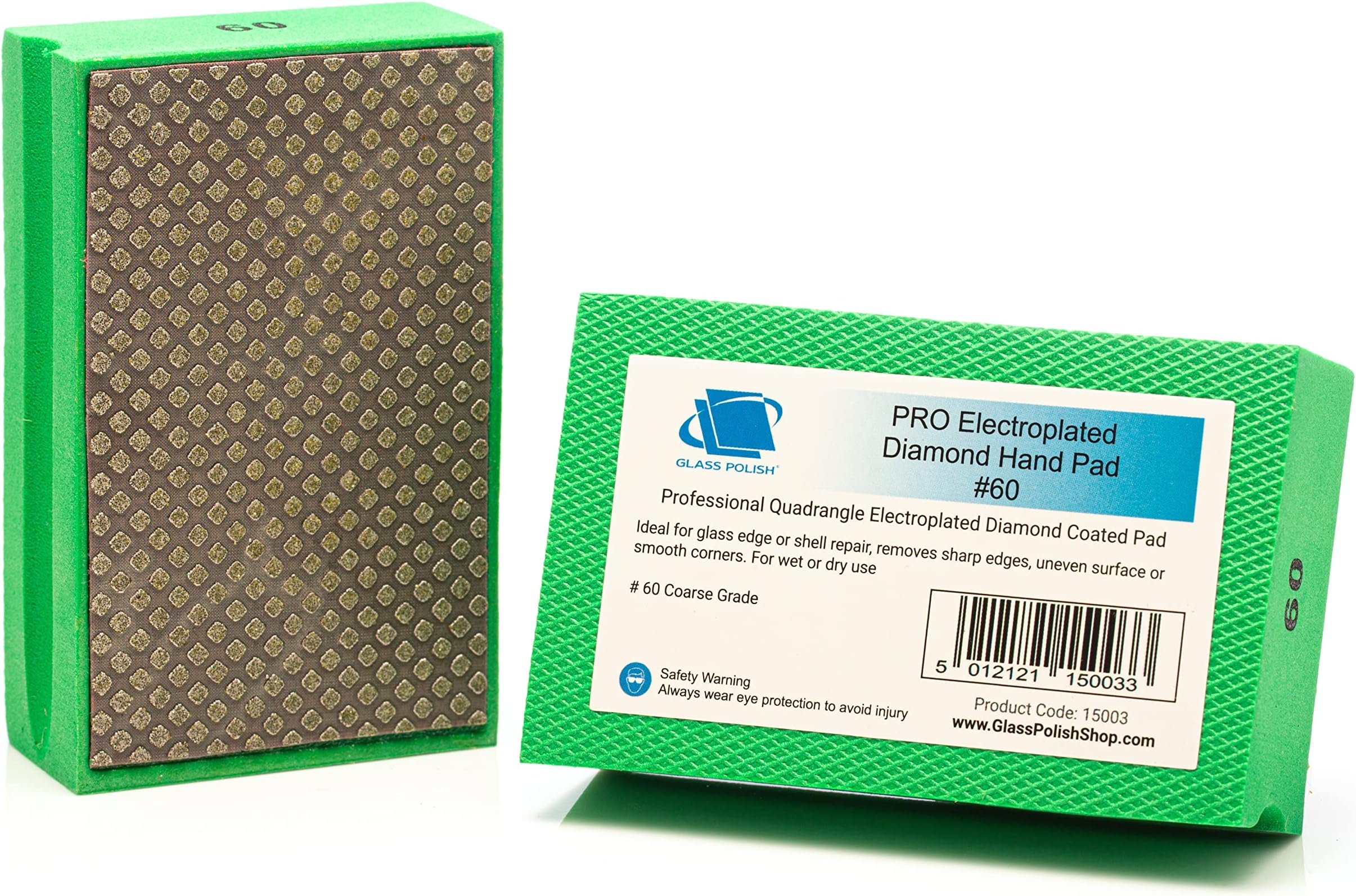 POHOVE 4pcs Diamond Hand Polishing Pads for Ceramic Tile Glass Grinding ...