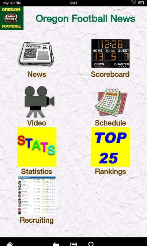 Oregon Football News(Kindle Tablet Edition) - App on Amazon Appstore