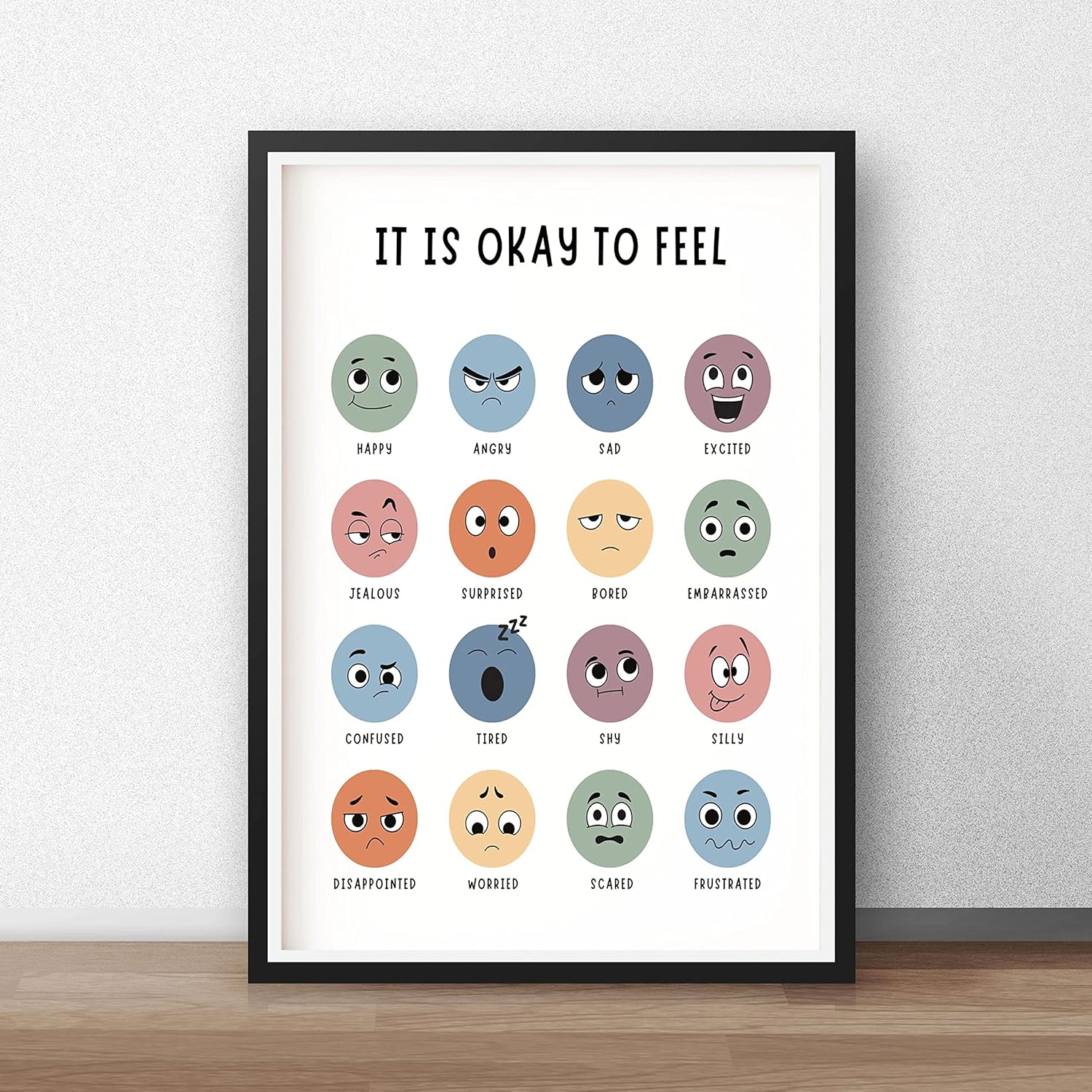 Amazon.com: It's Okay to Feel, Boho Classroom Decor, Feelings Chart ...