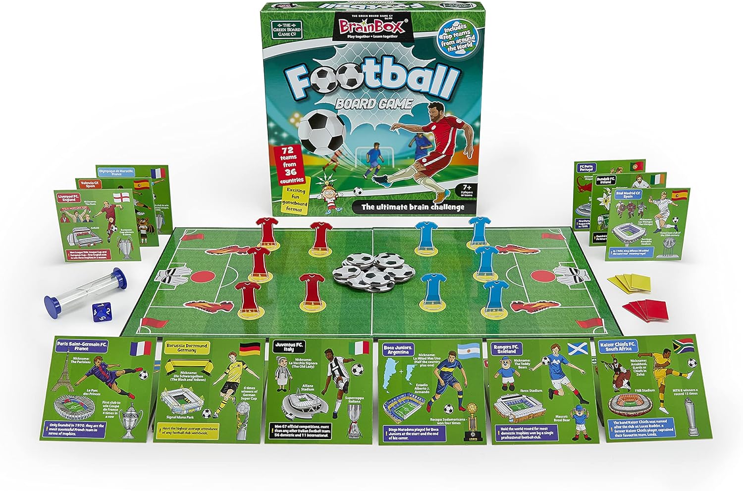 BrainBox | Football | Board Game | Ages 8+ | 1+ Players | 10 Minutes ...
