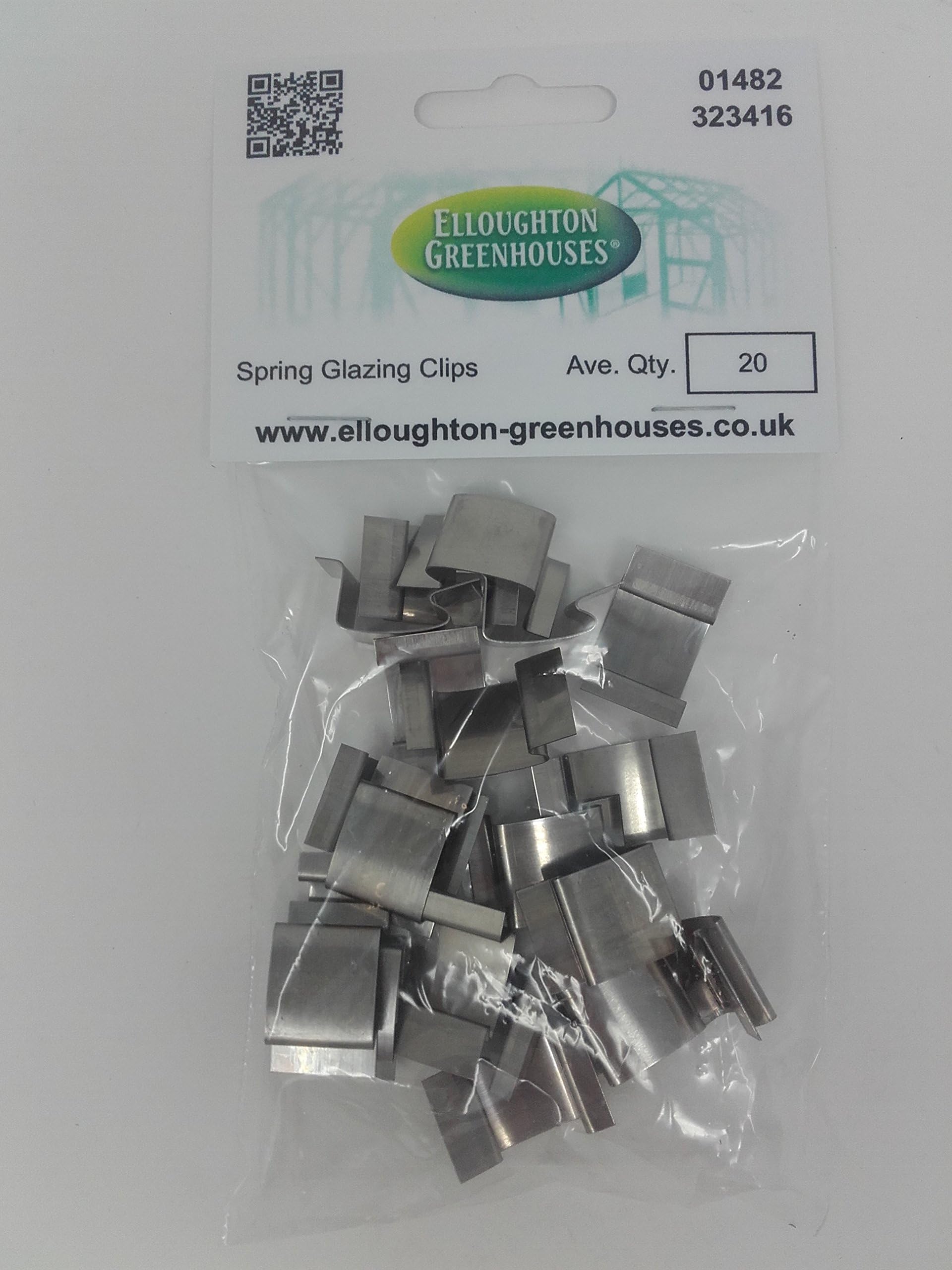 20 Part Formed Greenhouse Overlap Glazing Clips Genuine Elite ...