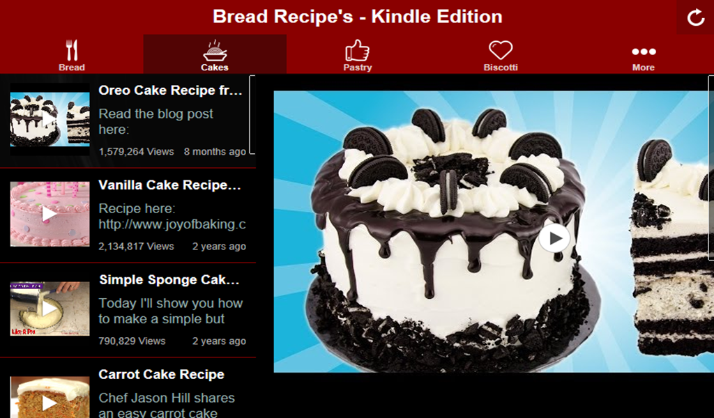 Bread Recipe's (Kindle Edition - Cakes, Pastry, Biscotti, Pies, Cookies ...