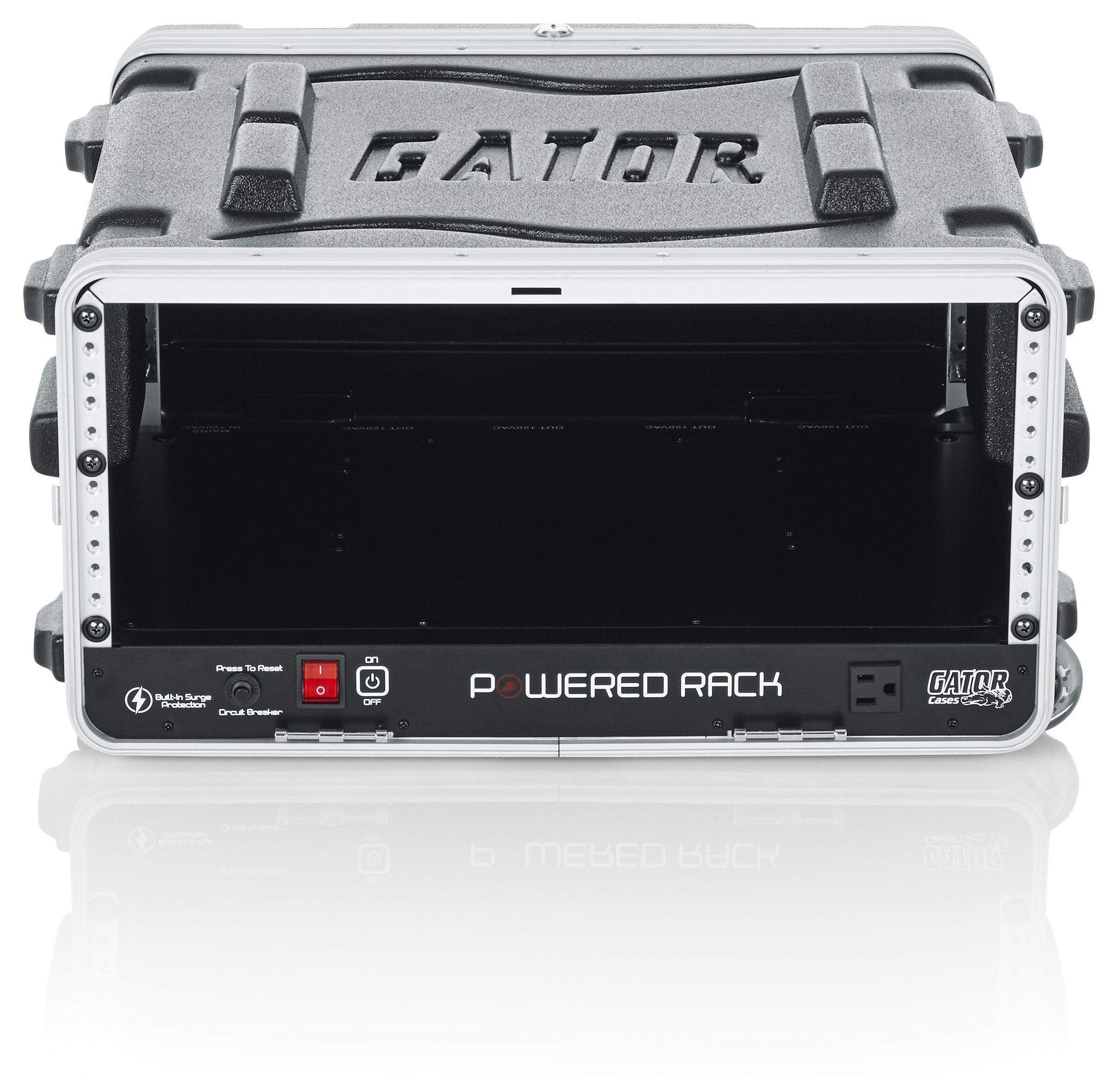 Gator Cases Lightweight Molded 4U Rack Case with Built-in Power Supply ...
