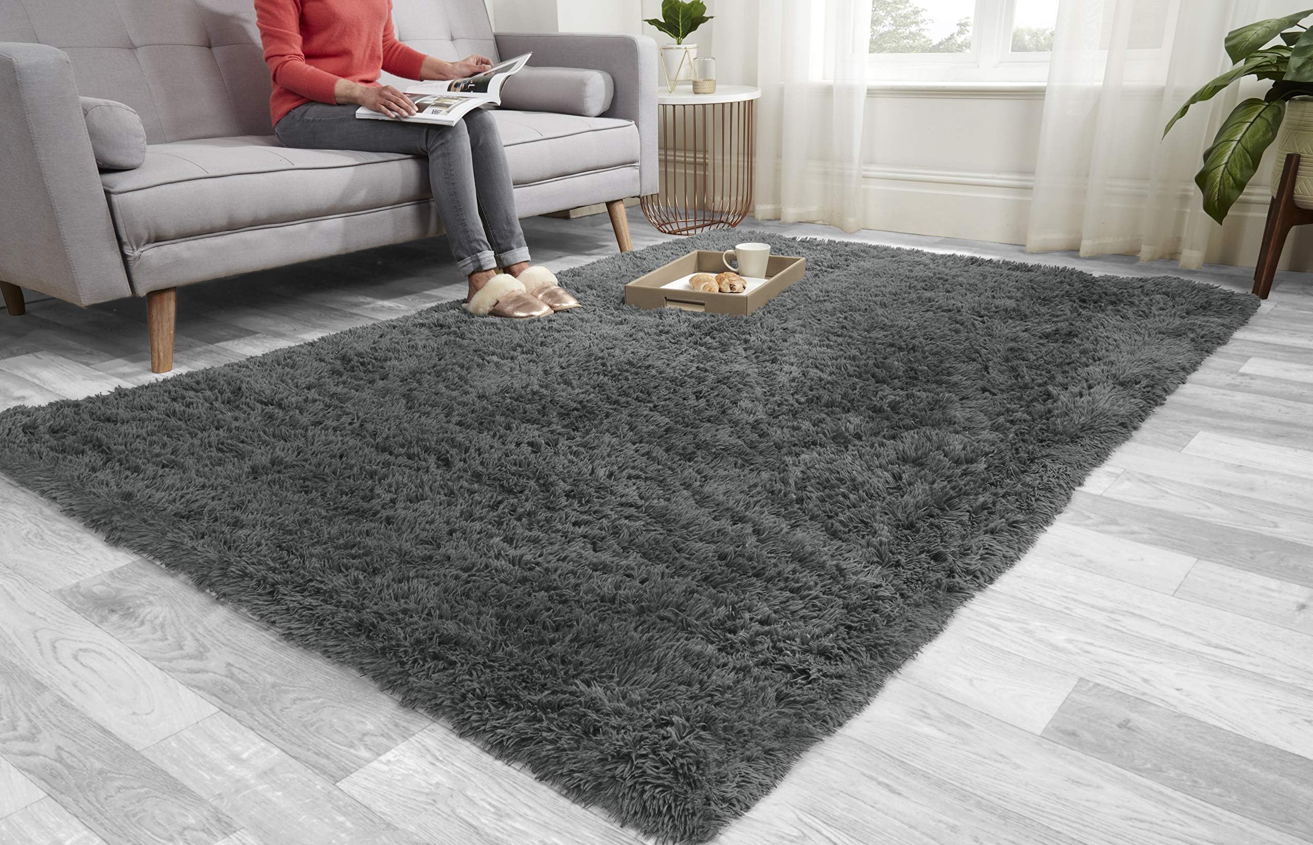 LONENESSL Area Rugs,Living Room Large Super Soft Fluffy Rug Non ...