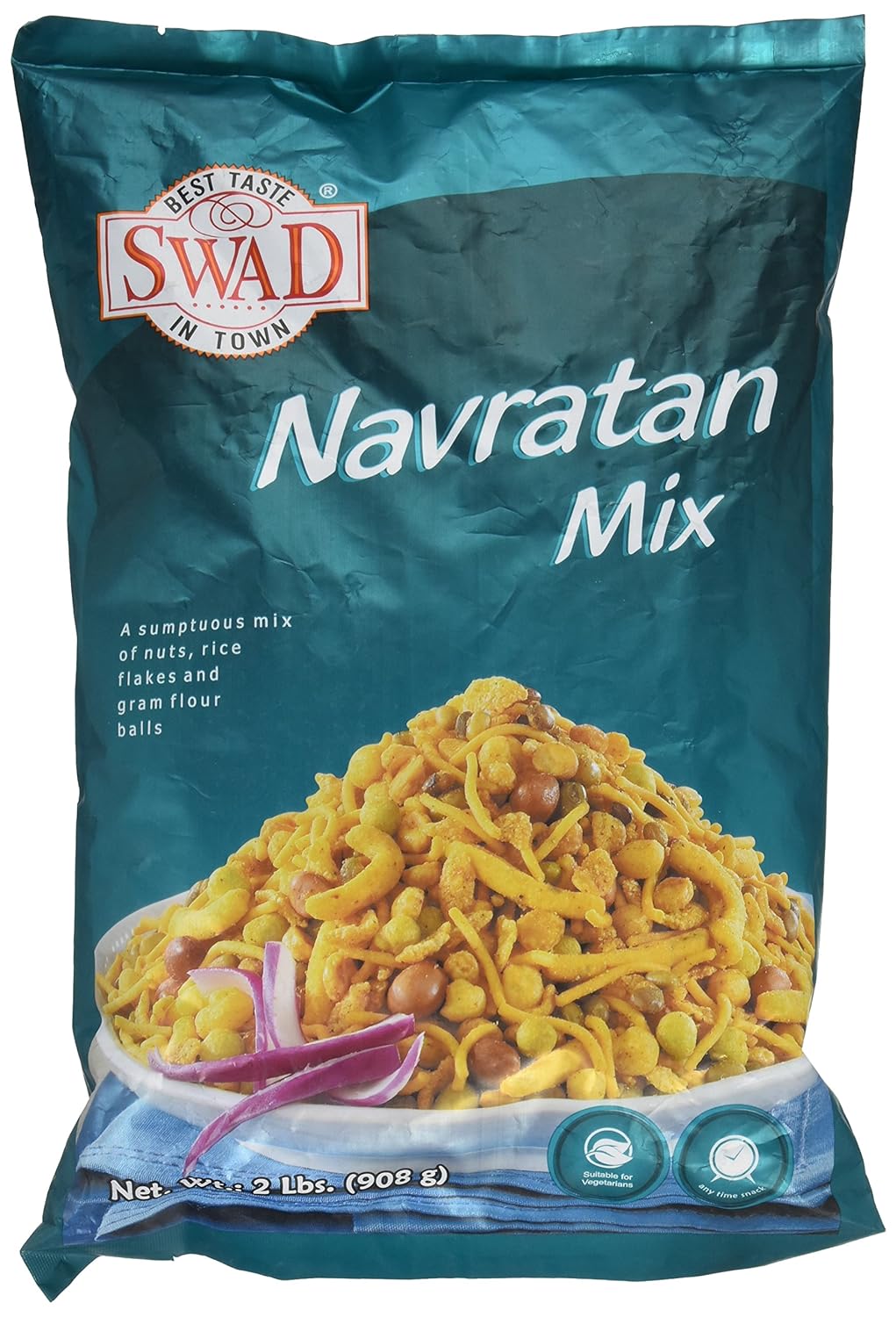 Amazon.com: Great Bazaar Swad Navratan Snacks Mix, 2 Pound : Grocery ...