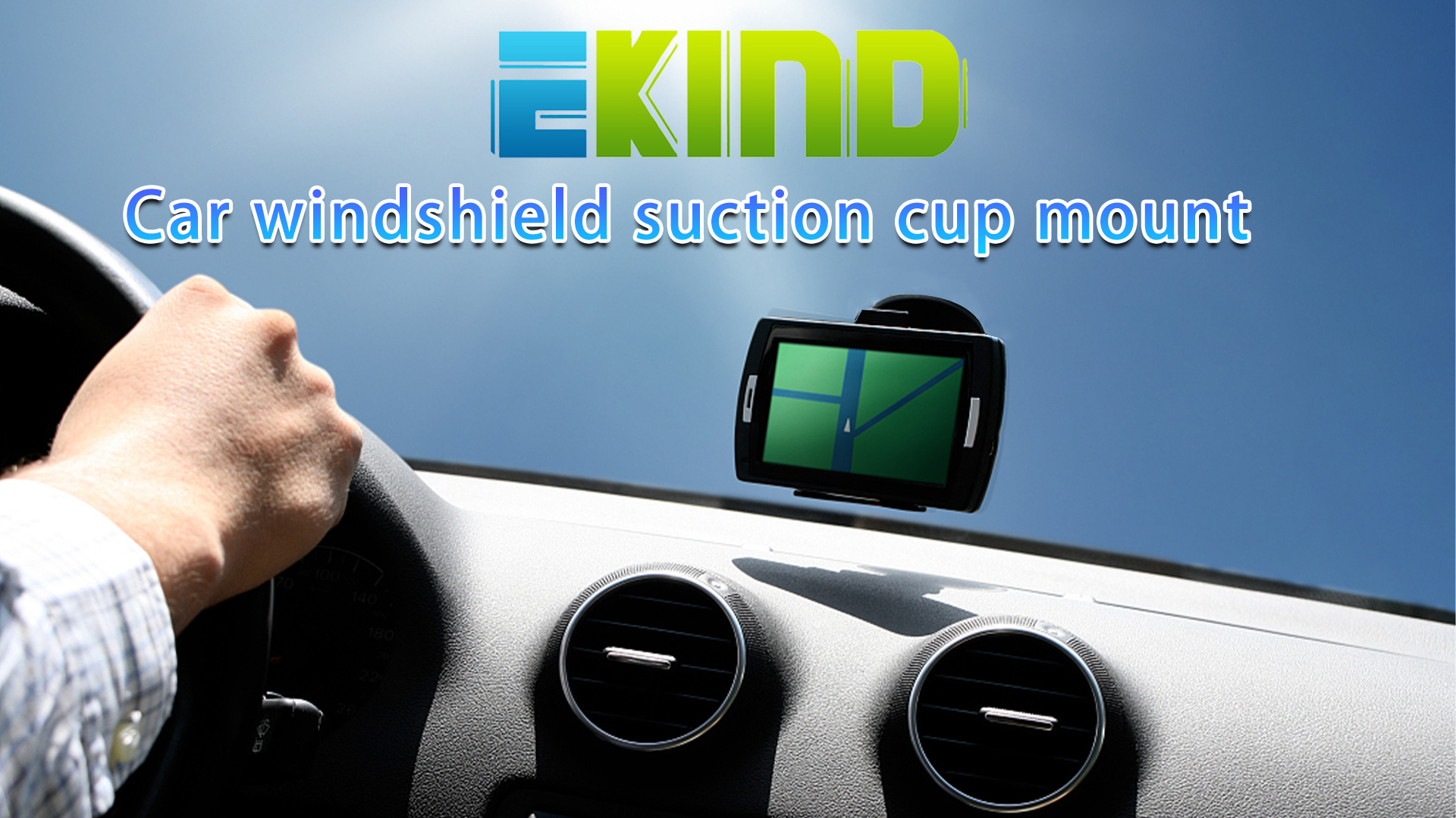 Car GPS Cradle EKIND Universal Car Windshield Mount For Garmin GPS ...